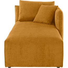 Ottomane OTTO HOME, B:90cm H:86cm T:172cm, gelb, 92% Polyester, 8% Polyamid, Sofas, "Nöre", Modul - zum Zusammenstellen; in vielen Bezugsqualitäten