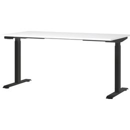 Schreibtisch Germania, B:160cm H:72cm T:80cm, schwarz-wei&szlig;, B&uuml;ro, Tische, "Jet, elektrisch h&ouml;henverstellbar", moderne Farbvariationen, Breite