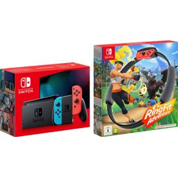 NINTENDO SWITCH Konsolen-Set, B:23,9cm H:10,2cm T:1,39cm, bunt, Spielekonsolen, inkl. Ring Fit Adventure