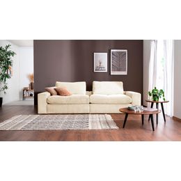 Big-Sofa Alina, B:266cm T:123cm, beige, Cord GCT (92% Polyester, 8% Nylon), Sofas, "Sandy", 266 cm breit und 123 cm tief, in modernem Cordstoff