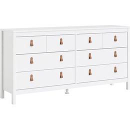 Kommode Home Affaire, B:159,4cm H:79,7cm T:38,4cm, wei&szlig;, Spanplatte, Schlafzimmer, Sideboards, "Madrid, Aufbewahrung, Schubladenschrank, Stauraum",