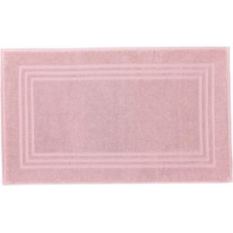 Badematte Kleine Wolke, H:80mm, rosa, Baumwolle, Badematten, "Lodge", Badteppich, Frottier-Qualität, Uni Farben, mit Bordüre