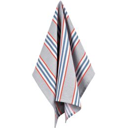 Geschirrtuch Pad, B:50cm H:1cm L:70cm T:50cm, blau, 100% Baumwolle, Geschirrt&uuml;cher, "CAPRI", 100% Baumwolle, 50x70 cm, gestreift
