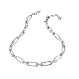 Firetti Damen Gliederkette "Schmuck Geschenk Silber 925 Halsschmuck Halskette Ankerkette", Silber 925 (Sterlingsilber), L: 46 B: 8,1mmsilberfarben,