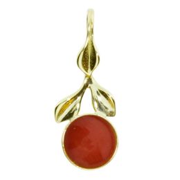 OSTSEE-SCHMUCK Damen Kettenanh&auml;nger "OSTSEE-SCHMUCK Anh&auml;nger Bl&uuml;te Anh&auml;nger Bl&uuml;te", 20 x 8mm, Gelbgold 333, 0,6 g, gelb, Gelbgold 333, Schmuckanh&auml;nger