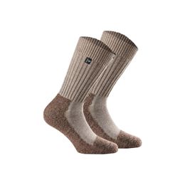 Rohner Socks Herren Kurzsocken "Socken Original 2er Pack", Gr. 42, beige, Obermaterial: 70% Schurwolle WV. 25% Polyacryl PAN. 3% Elasthan EL. 2%