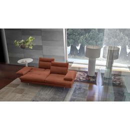 3-Sitzer Calia italia, B:208cm H:90cm T:113cm, rot, Synthetische Faser (100% Polyester), Sofas, "Toby Wing, 208 cm breit, Designsofa mit hohem