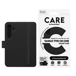 Handyh&uuml;lle "Magnetic Compatible Tango 2-in-1 Wallet Case f&uuml;r Samsung Galaxy S24", B:11cm H:2cm T:19,5cm, schwarz, CARE BY PANZERGLASS, H&uuml;llen,