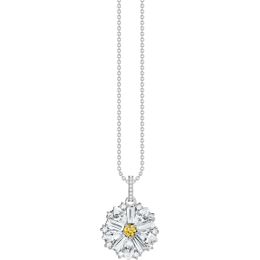Thomas Sabo Damen Kette mit Anhänger "Lovely Daisy Kette mit Anhänger", 45, Silber 925 (Sterlingsilber), bunt, Silber 925 (Sterlingsilber),