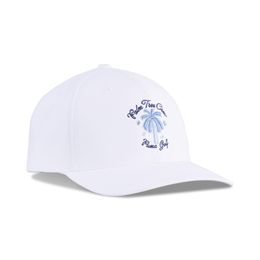 Puma Damen Flex Cap "Puma x PALM TREE CREW Golf-Cap Herren", wei&szlig;, unifarben, Obermaterial: 92% Polyester, 8% Elasthan; Futter: 87% Polyester, 13%