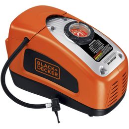 Black & Decker BLACK + DECKER Kompressor "ASI300", B:31cm H:21cm L:17cm, orange, Werkstatt, Kompressoren, 160 PSI, 12V/230V, 3 Ventile, dig. Druckeinst.