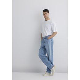 Mavi Herren Weite Jeans "TORONTO"schwarz used street comfort, Gr. 32, 99% Baumwolle, 1% Elasthan, Jeans, Baggy Tapered Jeans