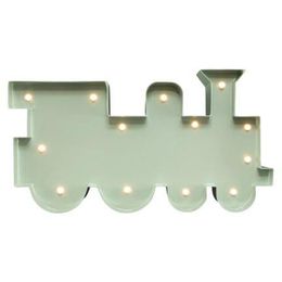 MARQUEE LIGHTS LED Dekolicht "Lokomotive", 17, H: 13cm, 1 Stk., grau, Leuchten, Wandlampe, Tischlampe Zug, Dampflock 17 Leuchtmittel - 23x13 cm