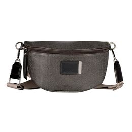 Damen Bauchtasche "Rosie Canvas", Tom Tailor Denim, grau, Polyurethan, beschichtet, kontrastfarbene Details, leicht glänzend, Taschen, in