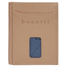 Bugatti Damen Geldbörse "SECURE SLIM", beige, Leder, leicht glänzend, unifarben, Kleinlederwaren, echt Leder