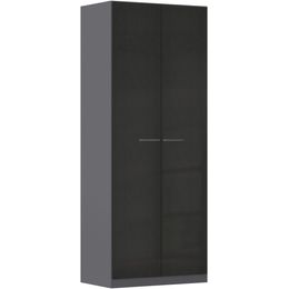 Dreht&uuml;renschrank Rauch, B:91cm H:229cm T:54cm, grau, Holzwerkstoff, Schr&auml;nke, "Kleiderschrank Schrank Garderobe TOPSELLER OTELI inkl.