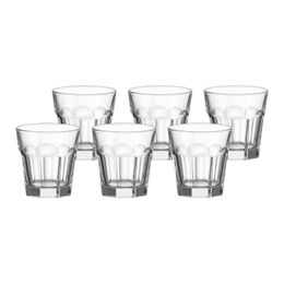 Leonardo Whiskyglas "Whiskygläser Rock 265 ml 6er Set transparent", transparent, Trinkgefäße