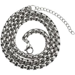 Firetti Damen Collierkettchen "Schmuck Geschenk Edelstahl Venezianerkettengl. 5,0 mm breit", Edelstahl, L: 50 B: 5mm, silber, Edelstahl, B:5mm,