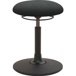 mayer Sitzmöbel Sitzhocker MAYER SITZMÖBEL, B:40cm H:58cm T:40cm, schwarz, 100% Polyesterstrick mit Beschichtung 100% Vinyl, Büro, Hocker, "1166", Pendelhocker 1166