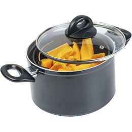 Genius Spaghettitopf "Cerafit Magic Pot", 6,5 l + Ø 24cm + Höhe 19,9cm, silber, Töpfe, direkt entnehmbares Sieb, Induktion