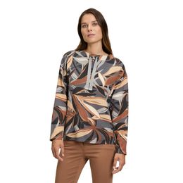 Betty Barclay Damen Sweatshirt "Damen Sweatshirt mit hohem Kragen", grau, Gr. 36, Steppware, Obermaterial: 72% Viskose, 24% Polyester, 4% Elasthan.,