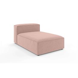 Chaiselongue OTTO HOME, B:100cm H:72cm T:160cm, rot, 100% Polyester, Sofas, "XL HAILY extra tief Loungemöbel zum Relaxen, Maße B/T/H: 100/160/72 cm",