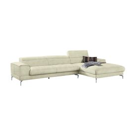 Ecksofa W.Schillig, B:343cm H:70cm T:193cm, beige, Stoff S37 (100% Polyester): Luxus-Microfaser in Lederoptik, Wohnzimmer, Sofas, "piedroo,