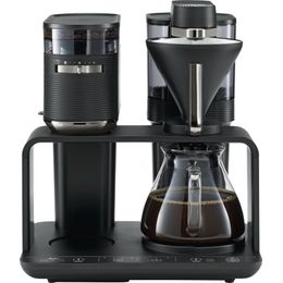 Melitta Kaffeemaschine mit Mahlwerk "EPOS 1024-04", 1 l, 8, silber, Kaffeemaschinen, Schwarz/Gold, 360rotierender Wasserauslauf