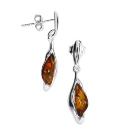 OSTSEE-SCHMUCK Damen Paar Ohrh&auml;nger "- Gitte - Silber 925/000 - Bernstein", Silber 925 (Sterlingsilber), silber, Silber 925 (Sterlingsilber), Ohrringe