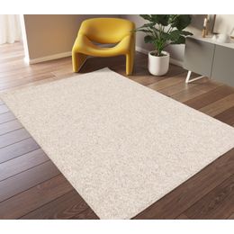 Teppich, B:160cm H:10mm L:230cm, beige, PRIMAFLOR-IDEEN IN TEXTIL, Polypropylen, Wohnzimmer, Teppiche, "Teppich LINO, Made in Belgium", Wolloptik,