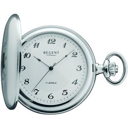 Regent Uhren REGENT Damen Taschenuhr "P713", silber, Taschenuhren, Herrenuhr, Handaufzug, Acrylglas