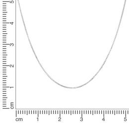 Vivance Damen Collierkettchen "333/- Wei&szlig;gold 40 cm", 40cm, Gold, L: 40 B: 1mm, wei&szlig;, Gold, B:1mm, Halsketten