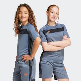 Jungen Fußballtrikot "TIRO ES JSY Y", grau, Gr. 176, adidas Performance, Obermaterial: 100% Polyester, Trikots