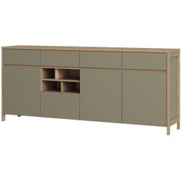 Sideboard Home Affaire, B:193cm H:85cm T:39cmeukalyptus skandi, FSC-zertifizierter Holzwerkstoff, Wohnzimmer, Sideboards, "Stranda, moderner Schrank,