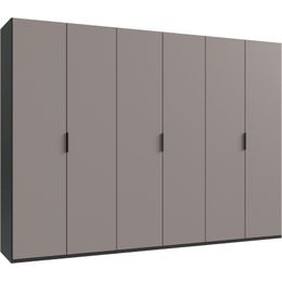 Kleiderschrank wimex, B:300cm H:216cm T:58cm, grau, Spanplatte, Kinderzimmer, Schränke, "Oxford by fresh to go, in 3 Breiten, Made in Germany", mit