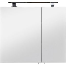 Spiegelschrank Optifit, B:80cm H:68cm T:17,6cm, wei&szlig;, Badezimmer, Schr&auml;nke, "Mino", Breite 80 cm