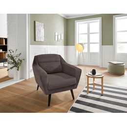 Sessel OTTO HOME, B:87cm H:86cm T:90cm, braun, Samtoptik (100% Polyester);Struktur (100% Polyester);Struktur fein (100% Polyester);Luxus-Microfaser