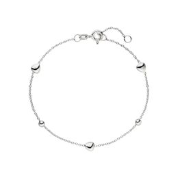 Jobo Damen Armband "Herz Kugel", 19cm, Silber 925 (Sterlingsilber), silber, Silber 925 (Sterlingsilber), Armb&auml;nder, 925 Silber 19 cm