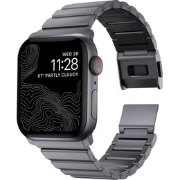 Nomad Smartwatch-Armband "Strap Aluminum 42/44/45/49mm", Apple Watch, grau, Uhrenarmbänder