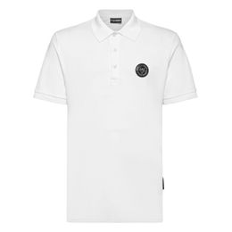 Plein Sport Herren Poloshirt "Thunder Tiger", wei&szlig;, Gr. XXL, Obermaterial: 100% Baumwolle, Shirts