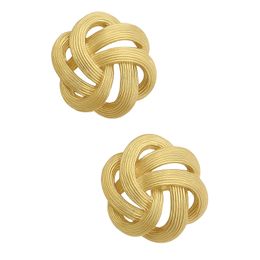 Damen Paar Ohrclips "M&uuml;nchen", gold, Collezione Alessandro, Messing, Ohrringe