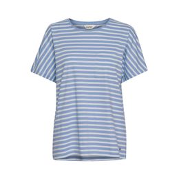 oxmo Damen T-Shirt "T-Shirt OXSteffi", blau, Gr. XS, Obermaterial: 100% Baumwolle CO., Shirts