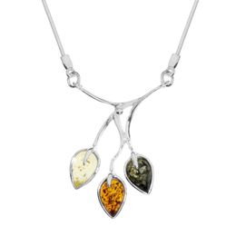 OSTSEE-SCHMUCK Damen Collier "- Silia - Silber 925/000 - Bernstein", Silber 925 (Sterlingsilber), silber, Silber 925 (Sterlingsilber), Halsketten