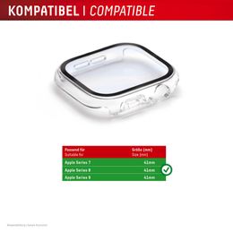 Displex Displayschutzglas "Smartwatch Glass All-In-One Protector Full Body", B:9cm H:1,4cm T:13,5mm, transparent, Displayfolien, Displayschutzfolie,
