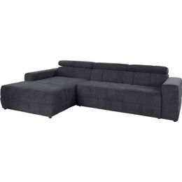 Ecksofa DOMO collection, B:289cm H:80cm T:175cm, blau, Luxus-Microfaser in Antikleder-Optik (100% Polyester);Luxus-Microfaser (100%