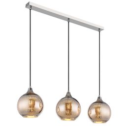 Globo LIGHTING H&auml;ngeleuchte "LOURDES", H: 129cm, 1 Stk.wei&szlig;, Esszimmer, Leuchten, H&auml;ngelampe Esszimmer-Leuchte Esstischleuchte Wohnzimmer