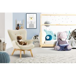 Sessel Home Affaire, B:58cm H:67cm T:68cm, beige, Sessel, "Duca Mini", in kleiner Ausf&uuml;hrung f&uuml;r Kinder