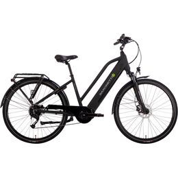 SAXONETTE E-Bike "Deluxe Sport", 45cm, 28 Zoll (71,12cm), schwarz, Elektrofahrräder, Pedelec, Elektrofahrrad für Damen u. Herren