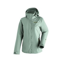 Maier Sports Damen Regenjacke "Metor Therm Rec W", grün, Gr. 42, 100% Polyester (recycled), Jacken, warme Damen Jacke mit Kapuze, Winterjacke