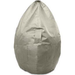 Sitzsack Kinzler, B:65cm H:110cm, grau, Polyester, Kinderzimmer, Sitzsäcke, "Kimi small", Uni Farben, mit Taschen & Tragegriff, Outdoor geeignet,